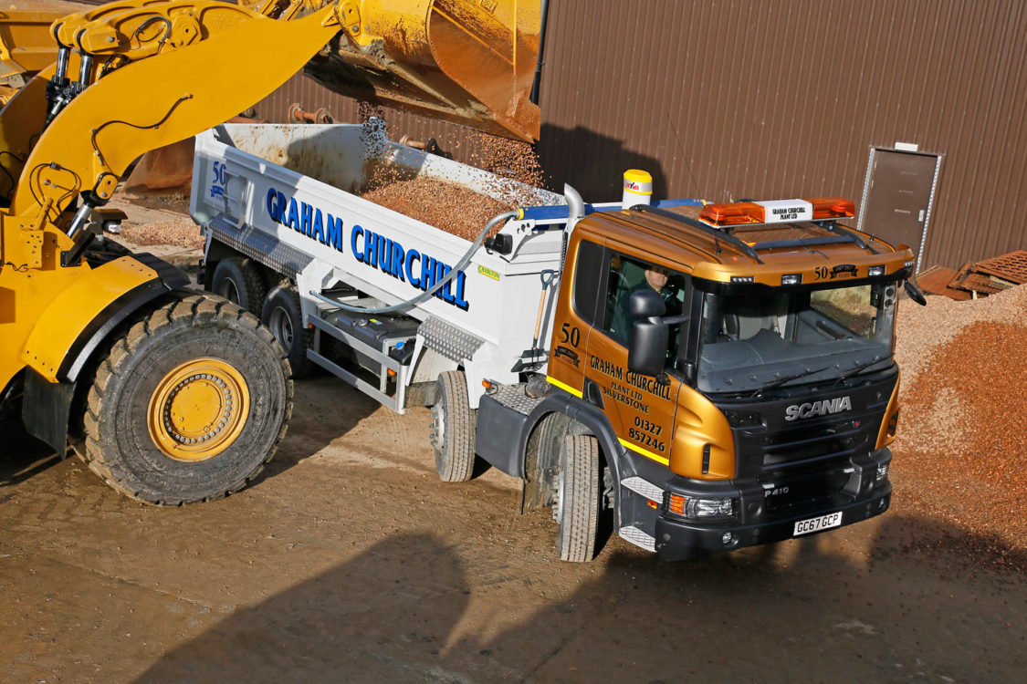 Charlton - bodied golden Scania celebrates Graham Churchill Plant’s 50 ...